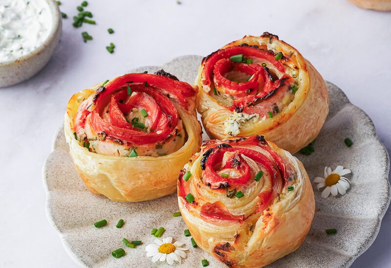 Smoked Salmon Puff Pastry Roses | Alaska Seafood Marketing Institute